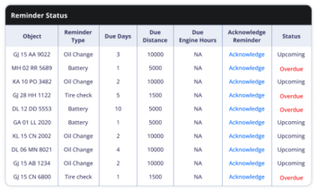Fleet Reminders Software | Fleet Maintenance Reminder Software